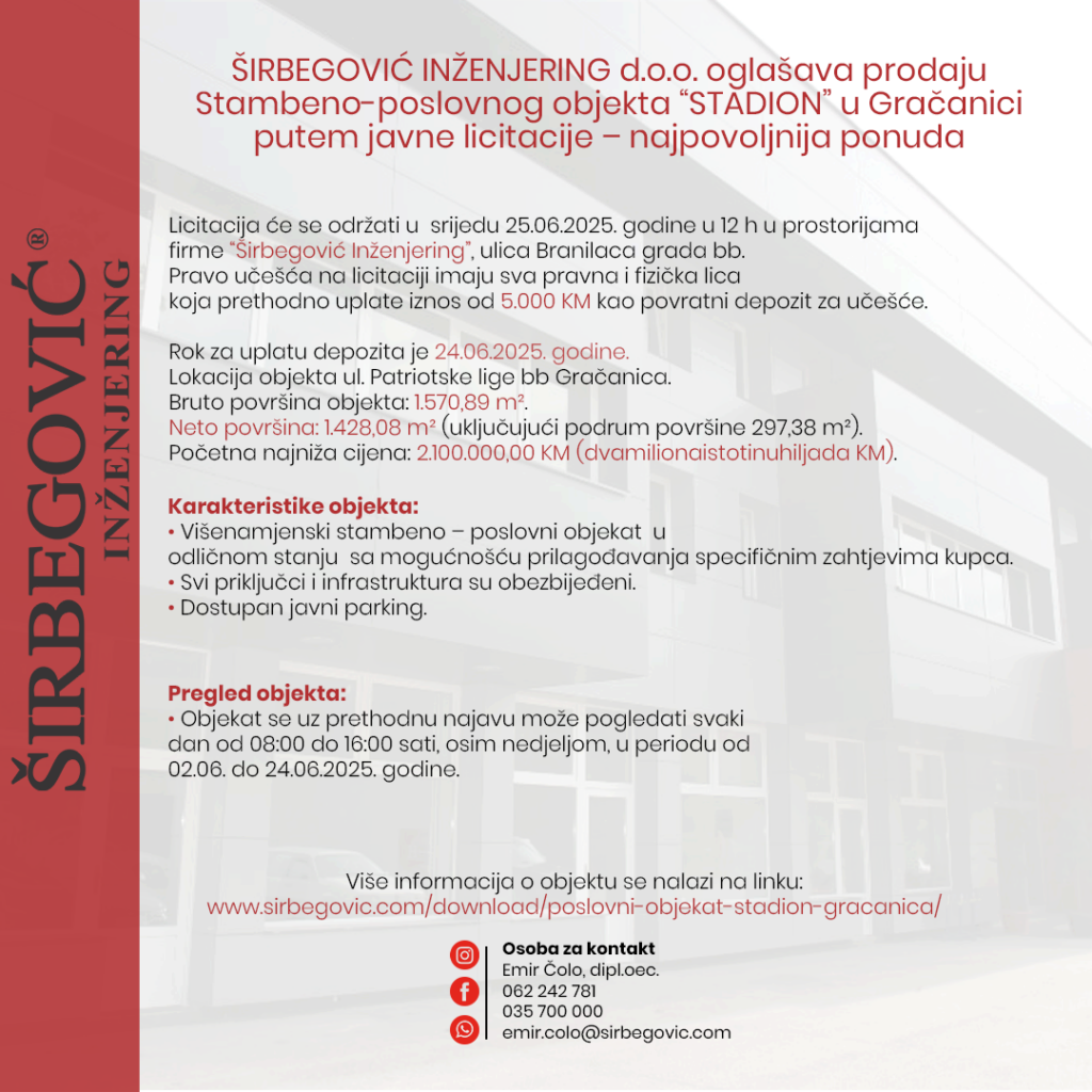 Vijesti - Širbegović Inženjering